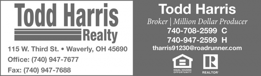 Todd Harris Realty, Todd Harris Realty, Waverly, OH