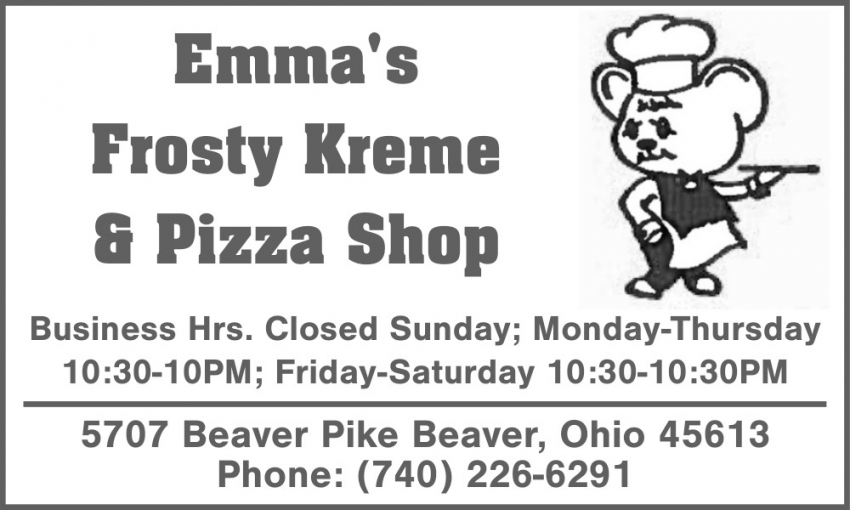 Frosty Kreme & Pizza Shop, Emma's Frosty Kreme & Pizza Shop, Beaver, OH